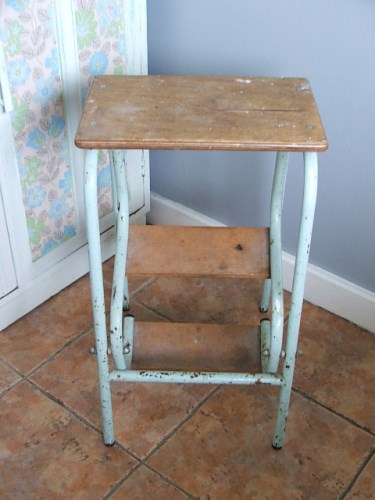 Old Vintage Folding Step Stool