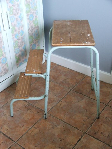Old Vintage Folding Step Stool