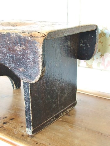 Old Rustic Wooden Stool