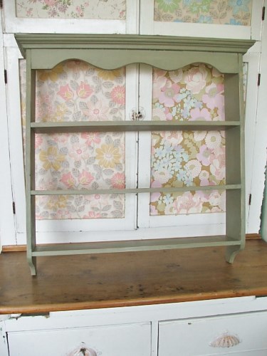 Painted Wooden Wall ShelfShelves