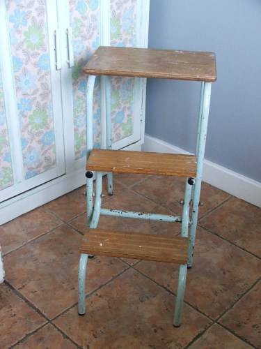 Old Vintage Folding Step Stool