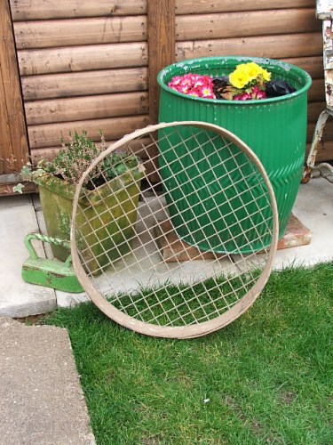 Old Vintage Garden Sieve or Potato Riddle